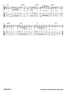 Señorita - Gitar - Nota -Tab » Gitareğitim.net